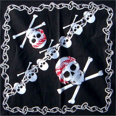 Skulls and Chains Specialty Bandanas